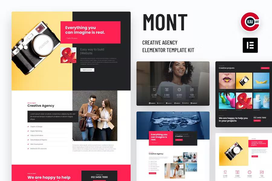 MONT – AGENCY ELEMENTOR TEMPLATE KIT LATEST VERSION - Md Asik Resources