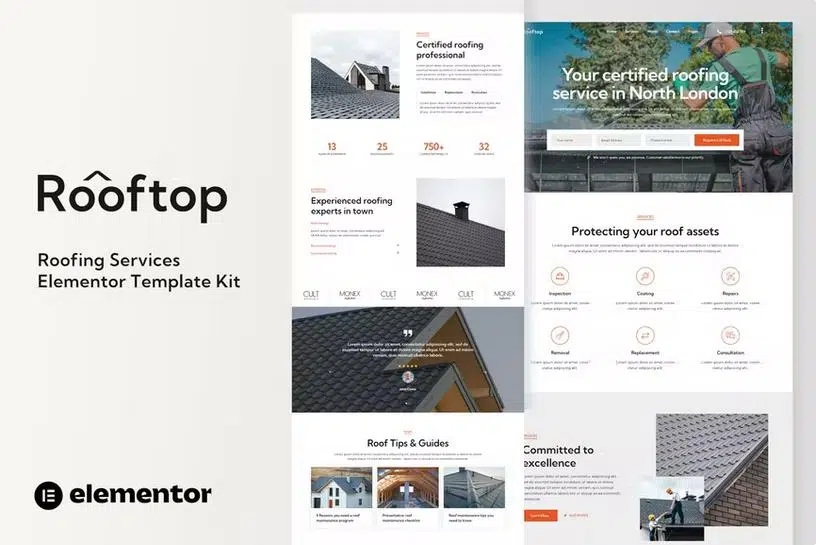 ROOFTOP – ROOFING SERVICE ELEMENTOR TEMPLATE KIT LATEST VERSION - Md ...